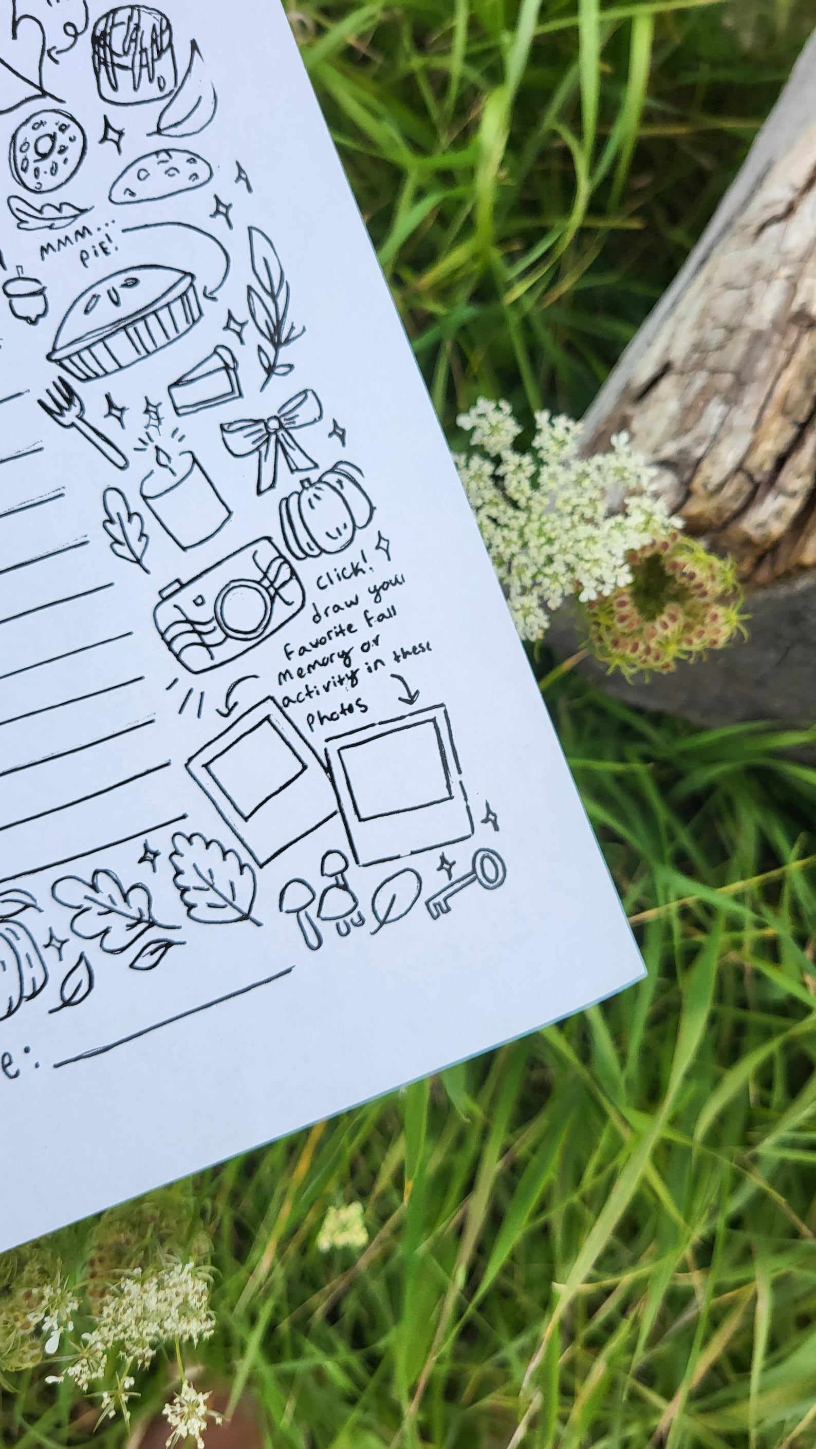 Fall Bucket List*cozy Fall Coloring Page*aesthetic Fall Art*aesthetic ...