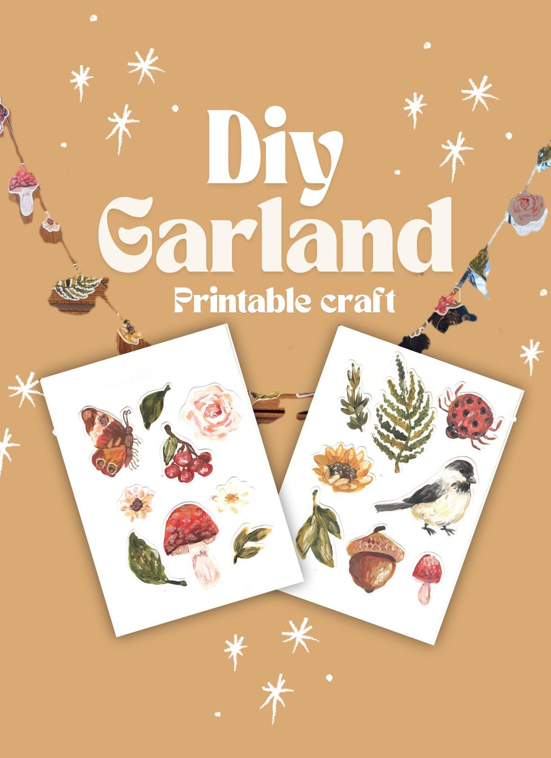 Digital Garland Download*print It Yourself Diy Garland*digital Art ...