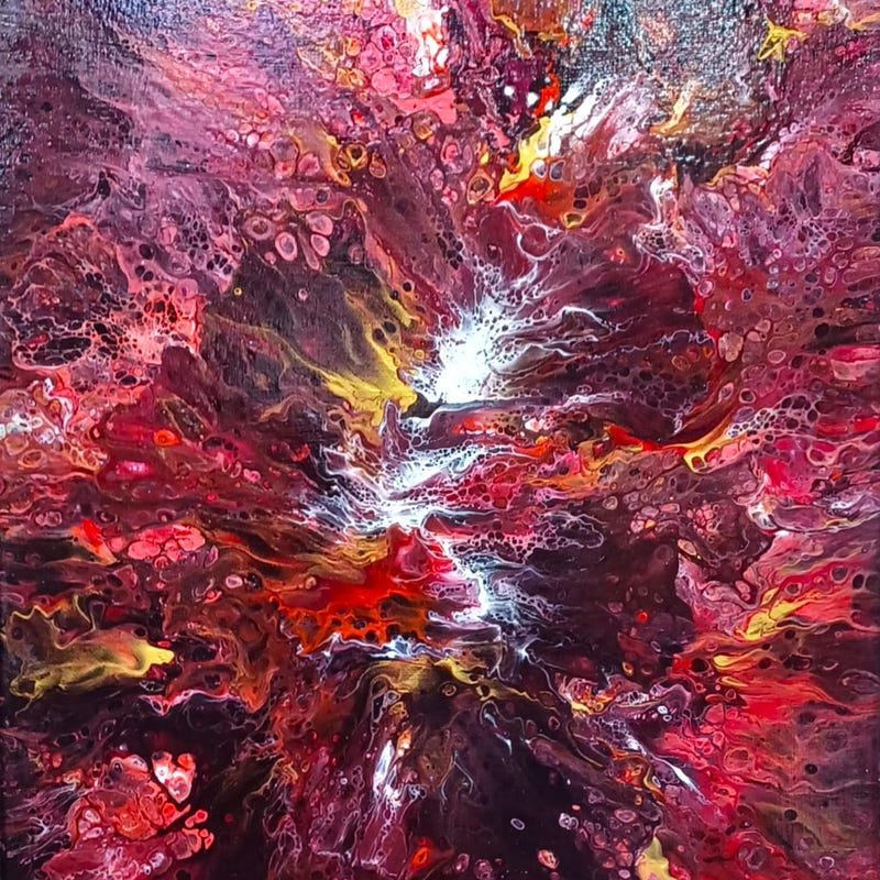 Fluid Art Painting - Etsy