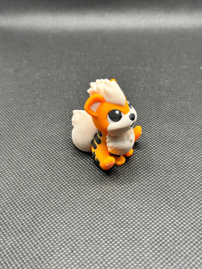 Growlithe Figurine 3D Printed Pokemon Figure Pokemon Figurine Pokemon ...