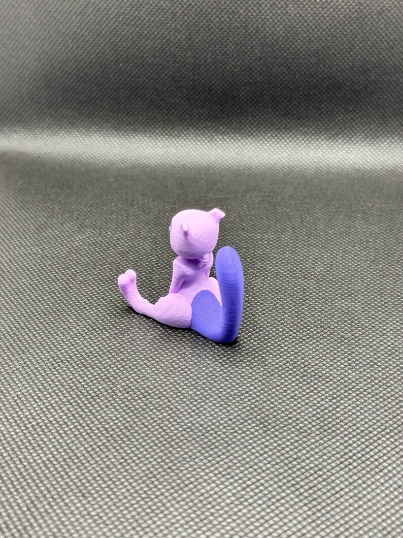 Chibi Mewtwo Figurine 3D Printed Pokemon Figure Pokemon Figurine ...
