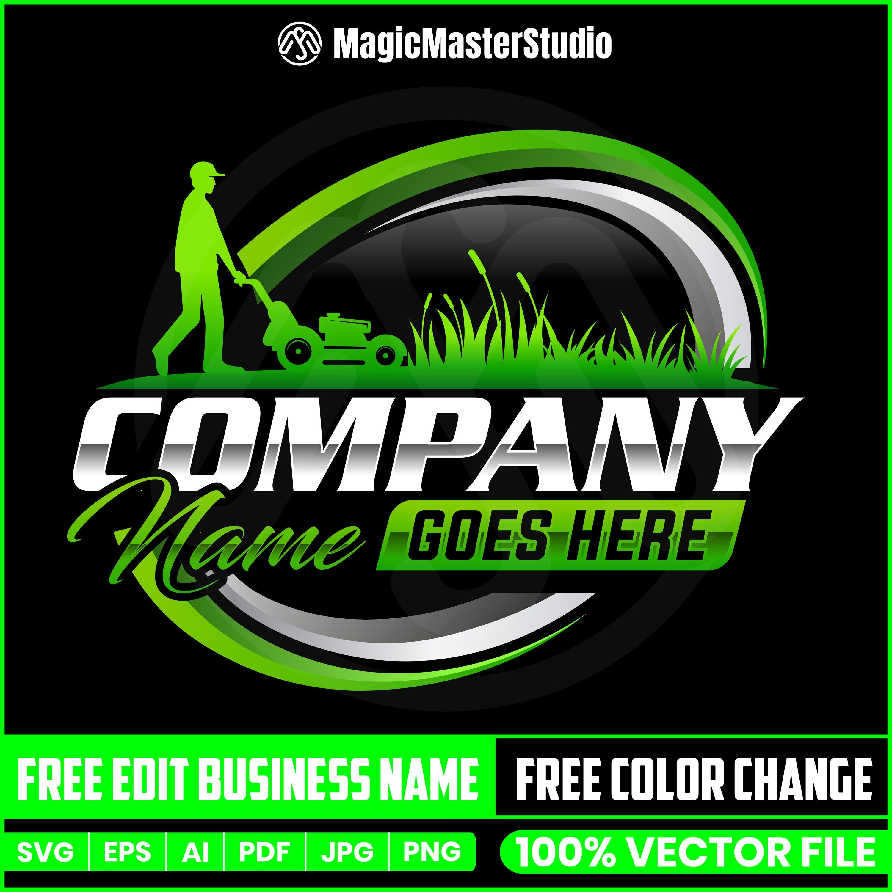 Lawn Mower Logo, Zero Turn Mower Logo, Landscaping Logo, Yard Service ...