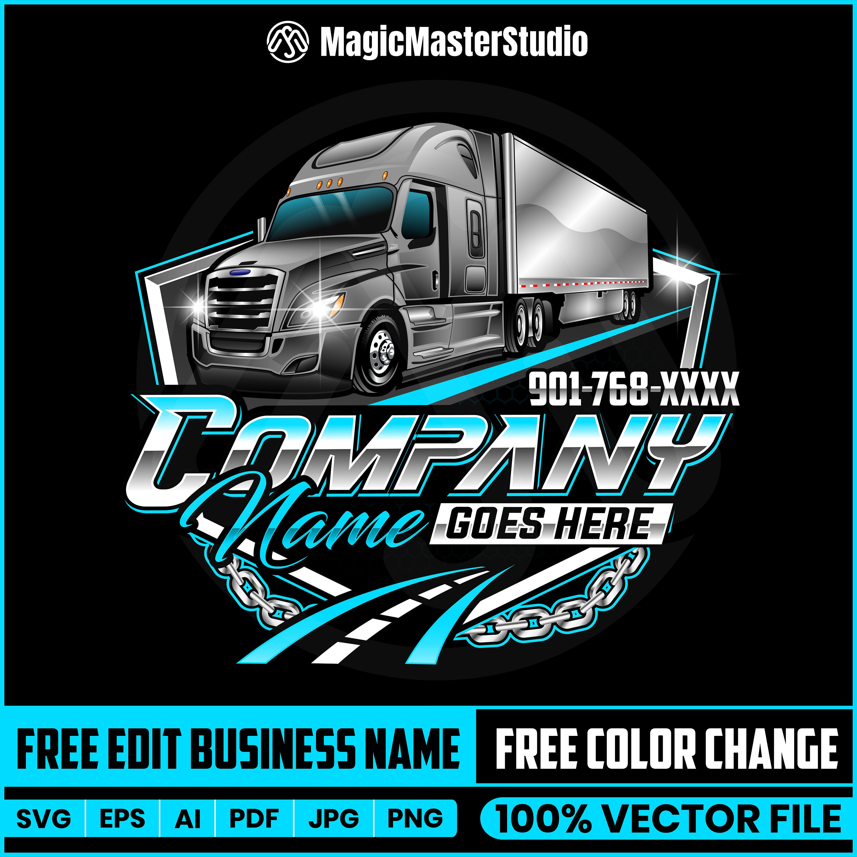 Trucking Logo Design, Unique Gifts for Truckers, Trucking Company Sign ...