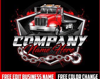 Towing Truck Logo, Roadside Assistance Logo, Towing Chain Svg, Tow ...