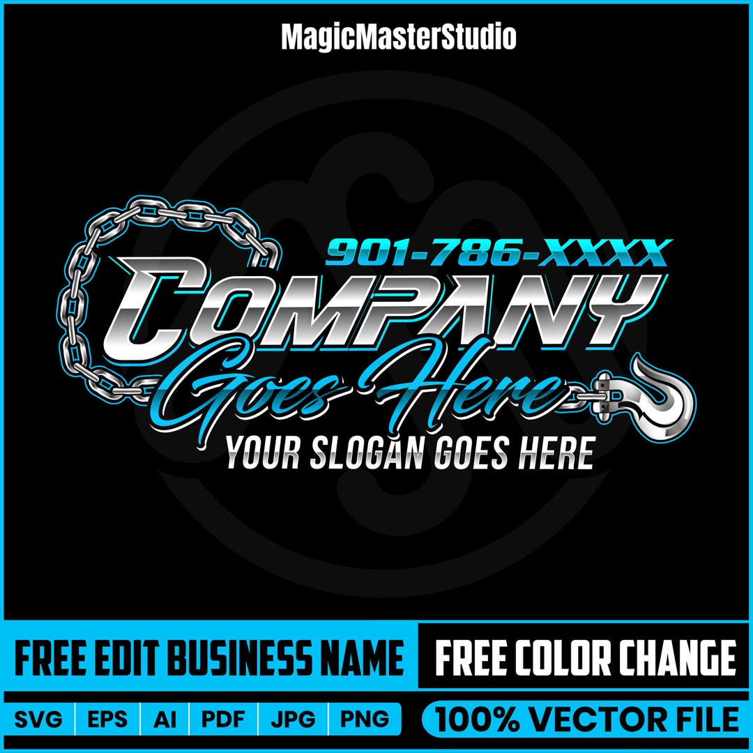 Professional Tow Truck Service Logo Design, Towing Truck Logo, Roadside ...