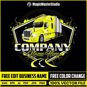 Truck Business Sign, Big Rig Logo, Truck Trailer, 18 Wheeler Logo ...