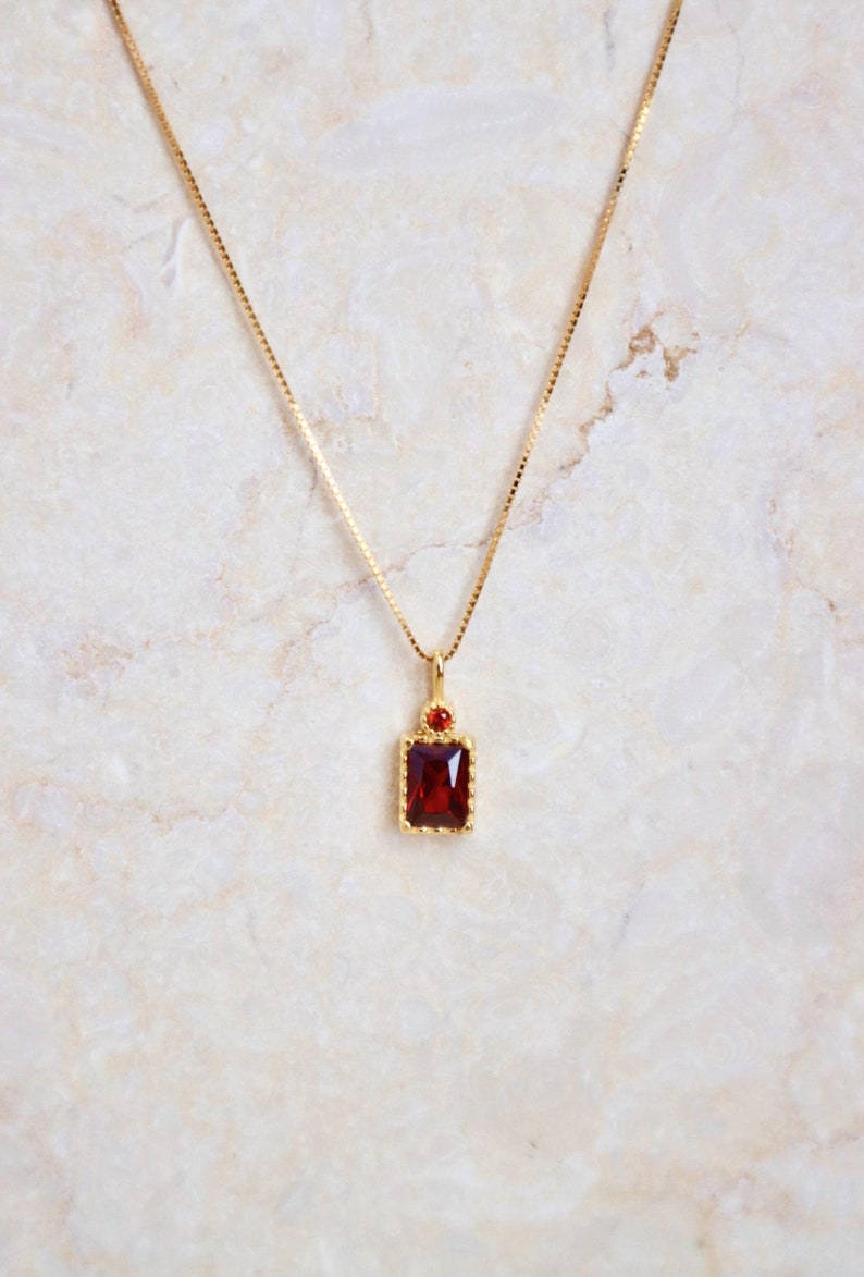 Vintage Princess Ruby Gemstone 24K Gold Plated S925 Silver Pendant ...
