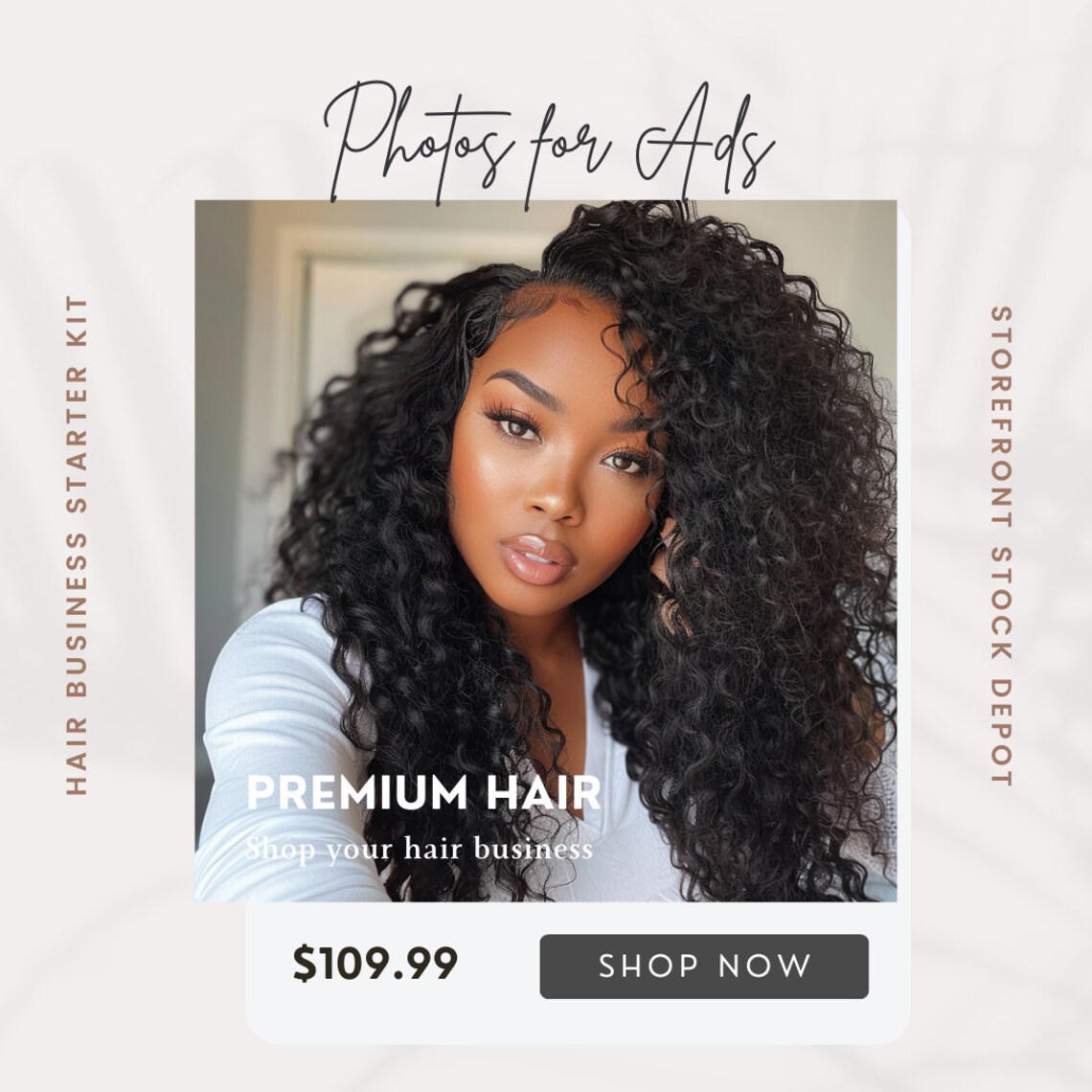 Shopify Store Hair Business Starter Kit | Wig & Extensions | Website ...