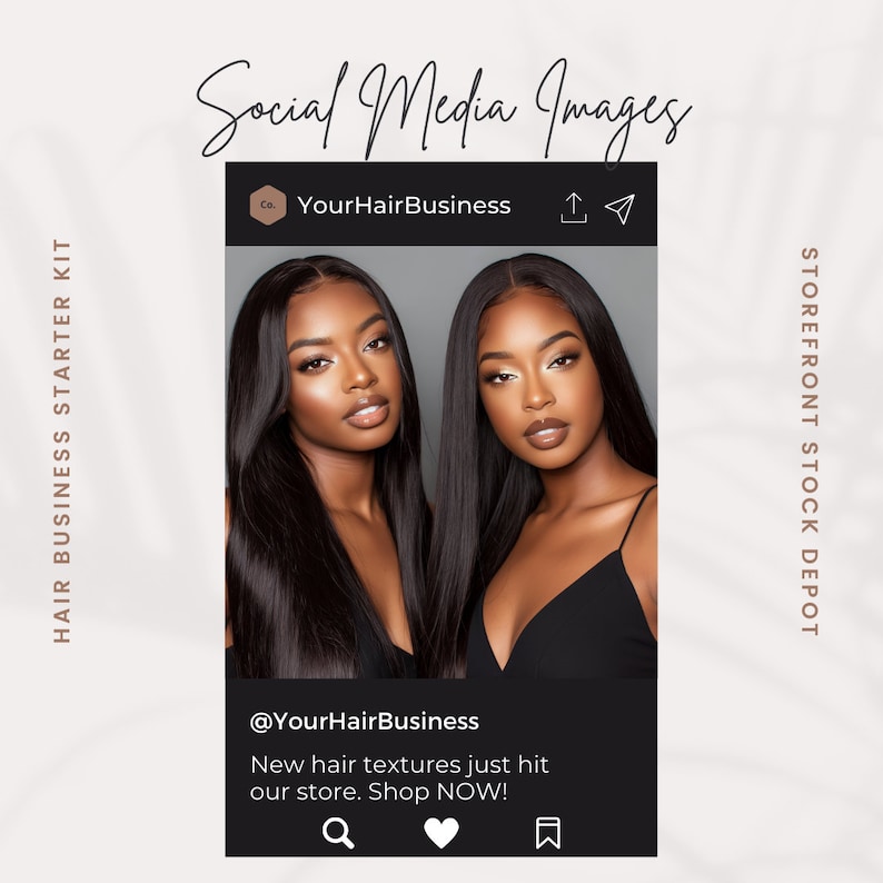 Shopify Store Hair Business Starter Kit | Wig & Extensions | Website ...