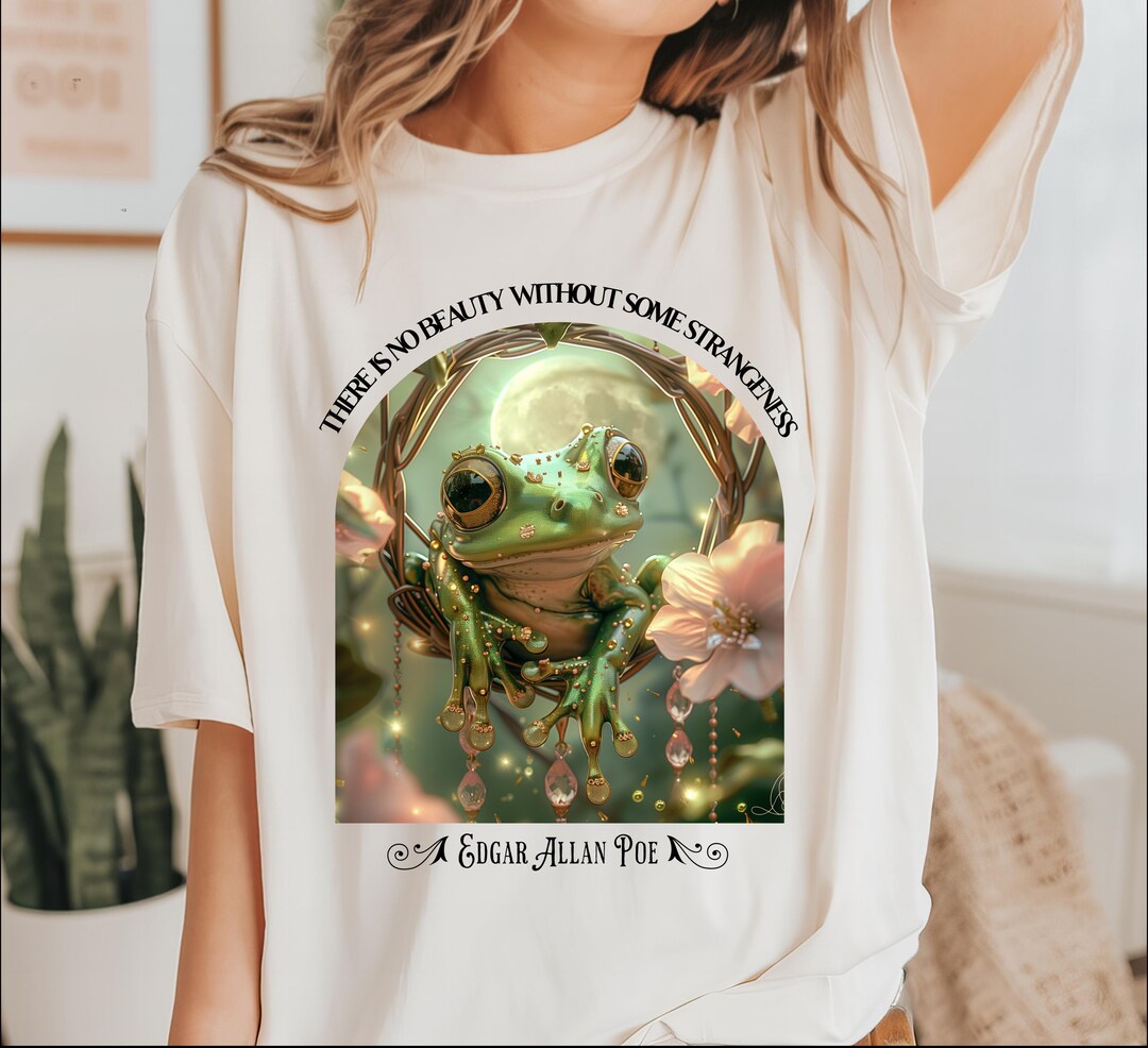 Edgar Allen Poe Shirt Dark Academia Gift for Her Literary Quote ...