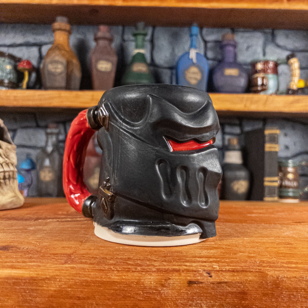 Black Matte Knight Mug for Gamers, Dnd and Lotr Inspired, D&D Gift ...