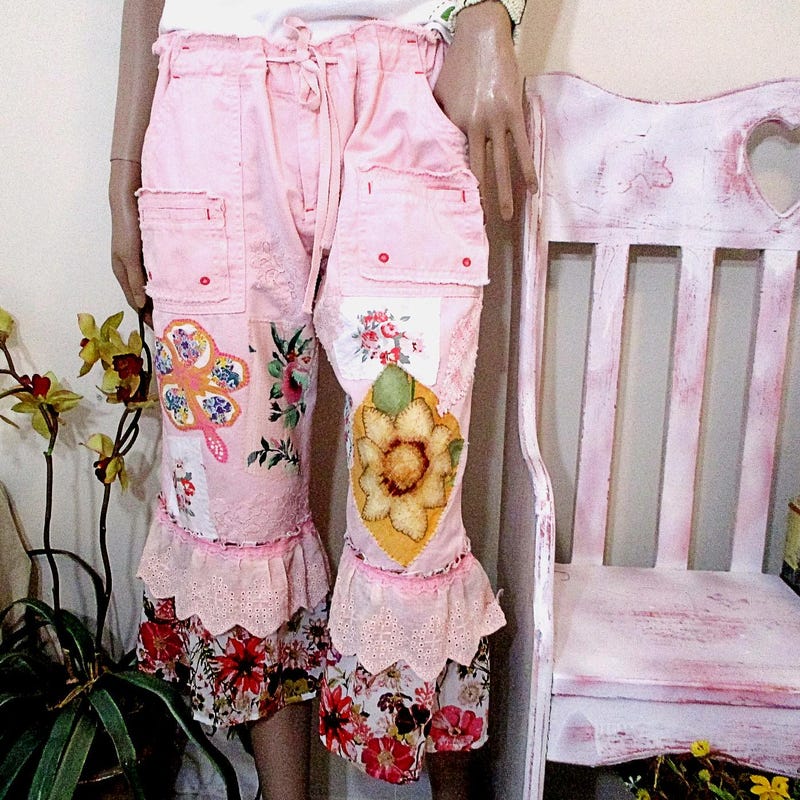 Ruffle Pants - Etsy