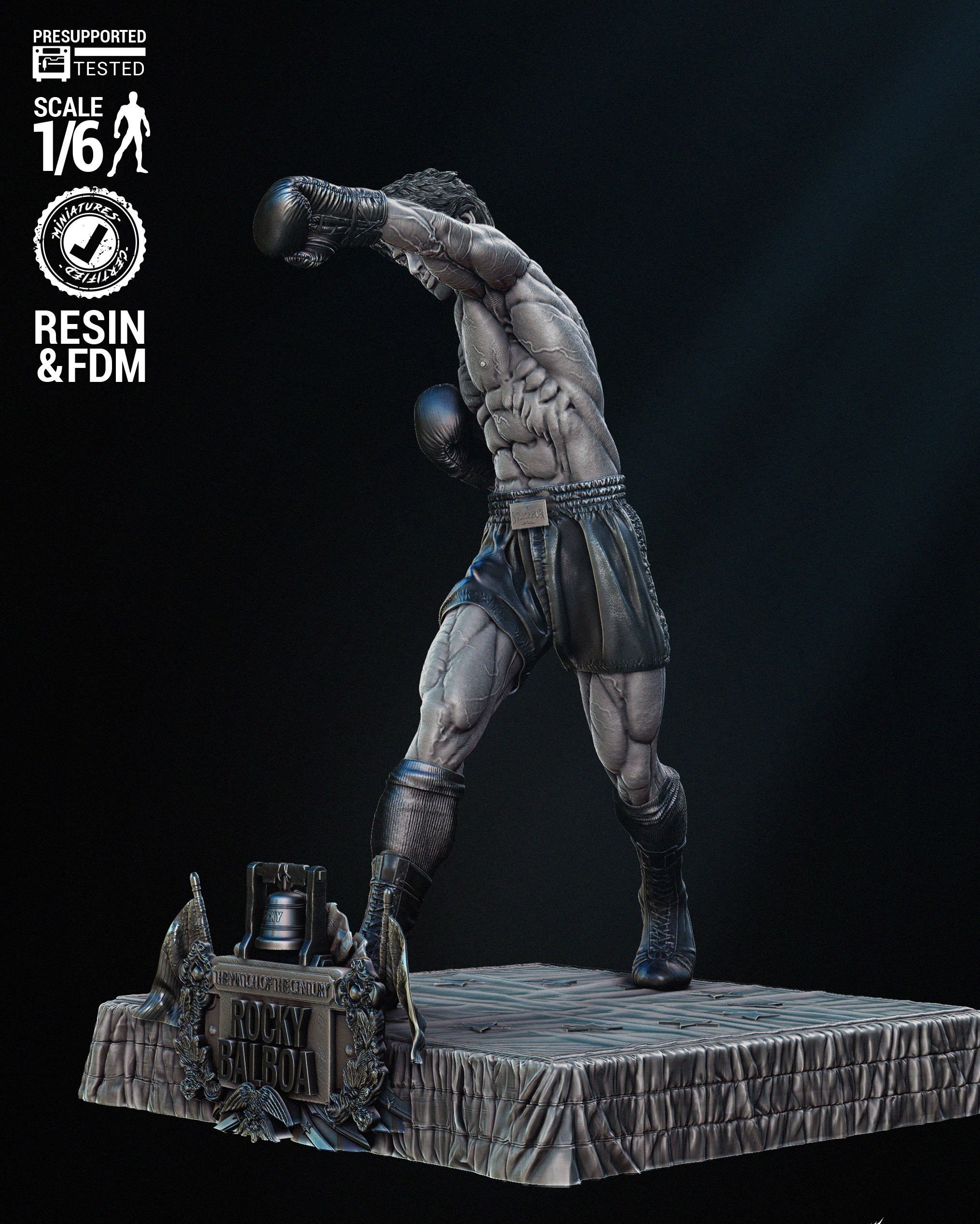 3D Figures Files Balboa High Quality STL - Etsy