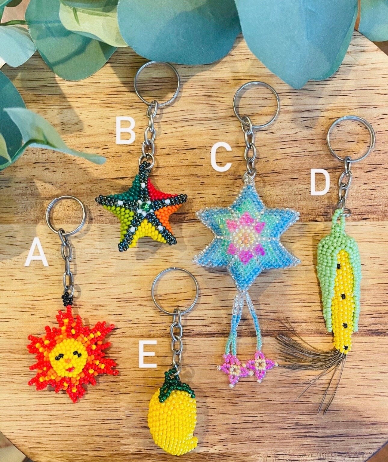 Huichol Keychain, Keychains, Mexican Keychain, Huichol Accessories ...