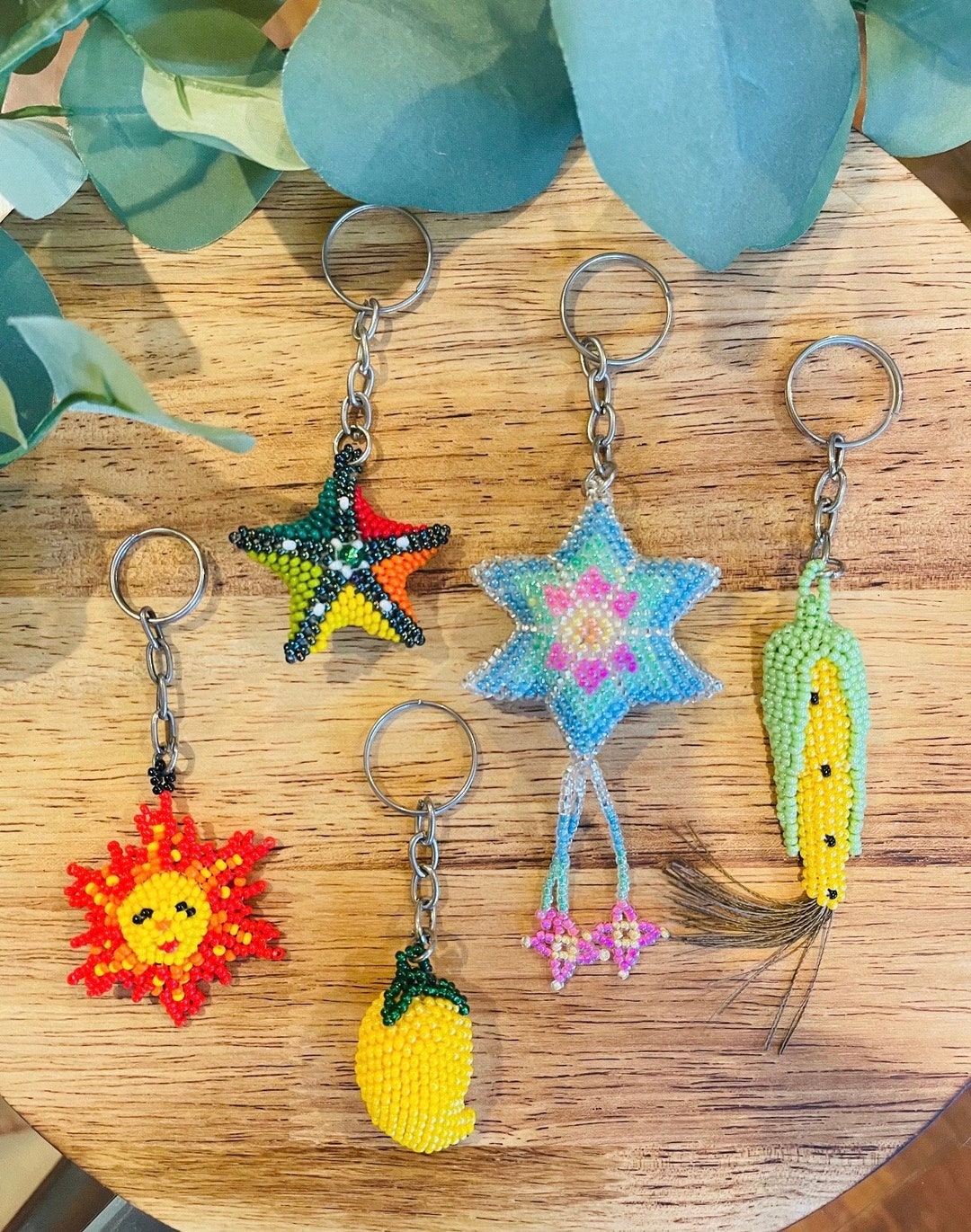 Huichol Keychain, Keychains, Mexican Keychain, Huichol Accessories ...