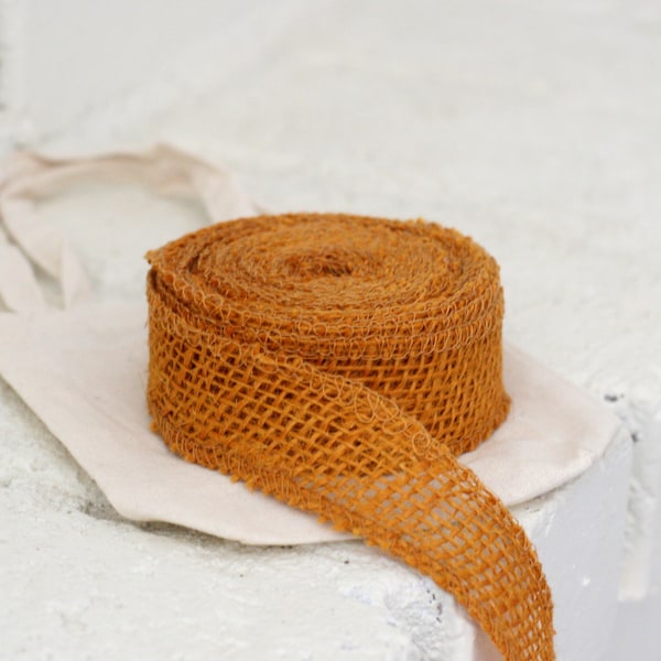 Orange Burlap Ribbon - Etsy