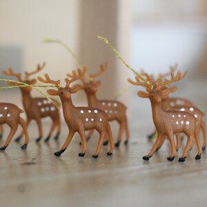 Vintage Style Retro Miniature Plastic Deer/diy Crafts/diorama/holidays ...