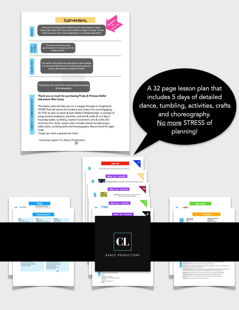 Pirate & Princess Ballet Camp - Preschool Dance - Tumbling - Themed ...