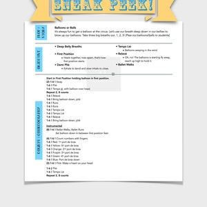 Under the Big Top: Preschool Ballet Adventure - Dance Class Lesson Plan ...