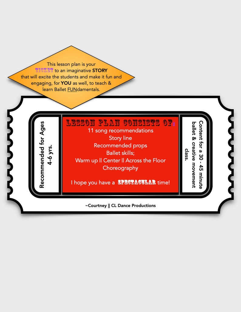 Under the Big Top: Preschool Ballet Adventure - Dance Class Lesson Plan ...