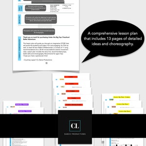 Under the Big Top: Preschool Ballet Adventure - Dance Class Lesson Plan ...
