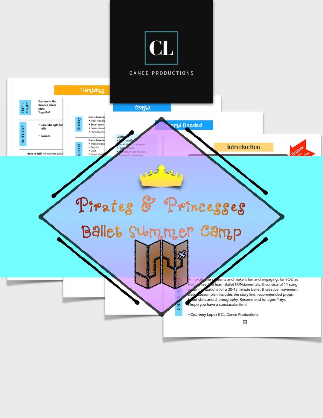 Pirate & Princess Ballet Camp - Preschool Dance - Tumbling - Themed ...