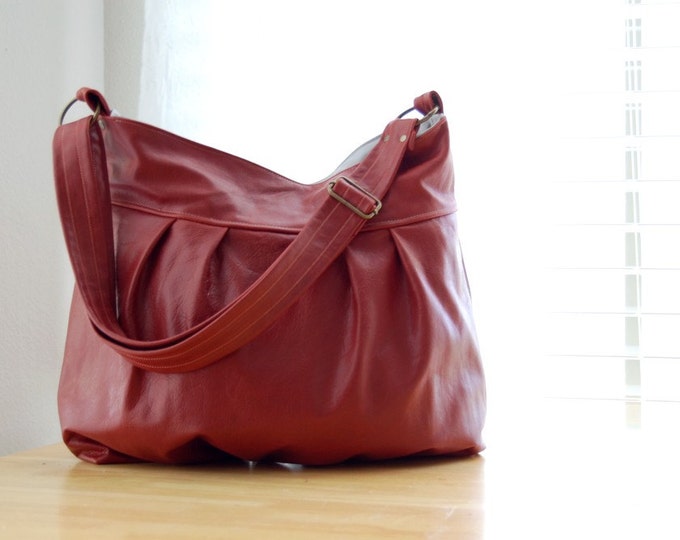 Baby Ruche Bag in Wine Leather Made to Order - Etsy
