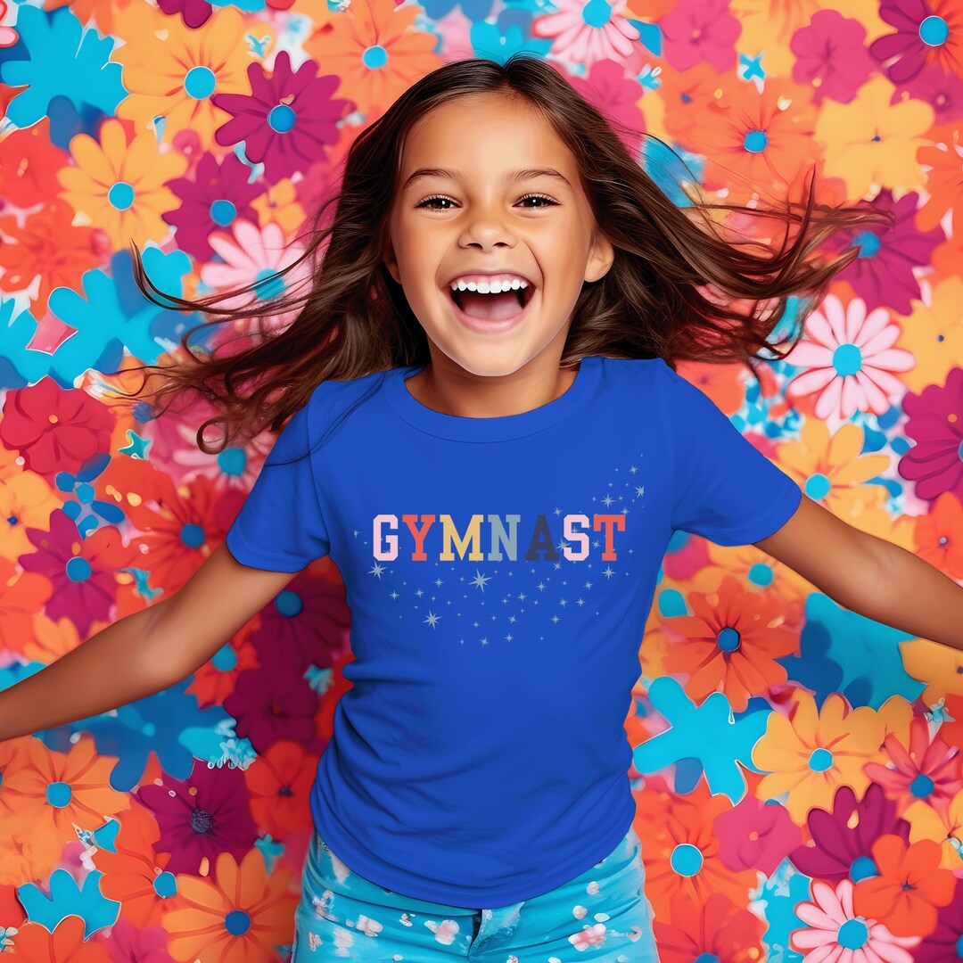 Girl's Gymnast T-shirt, Kids Gymnastics Tee, Gymnastics Lover Gift ...