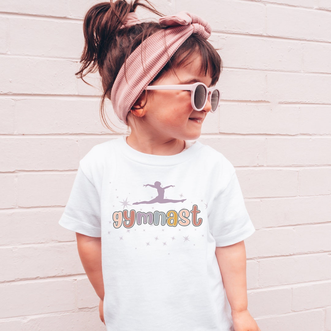 Toddler Gymnastics T-shirt, Cute Gymnastics Tee for Little Girls ...