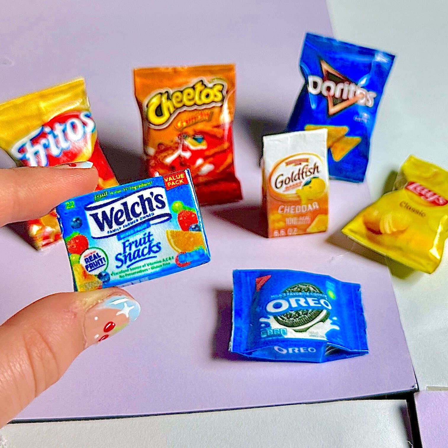 1:6 Scale PRINTABLE Snack Set | Miniature Printable Food | Mcsminis - Etsy