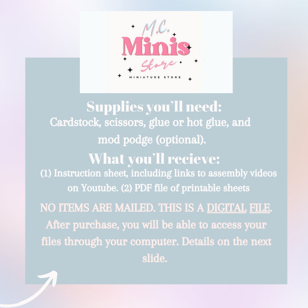 1:6 Scale PRINTABLE School Supplies! | Miniature Printable School ...