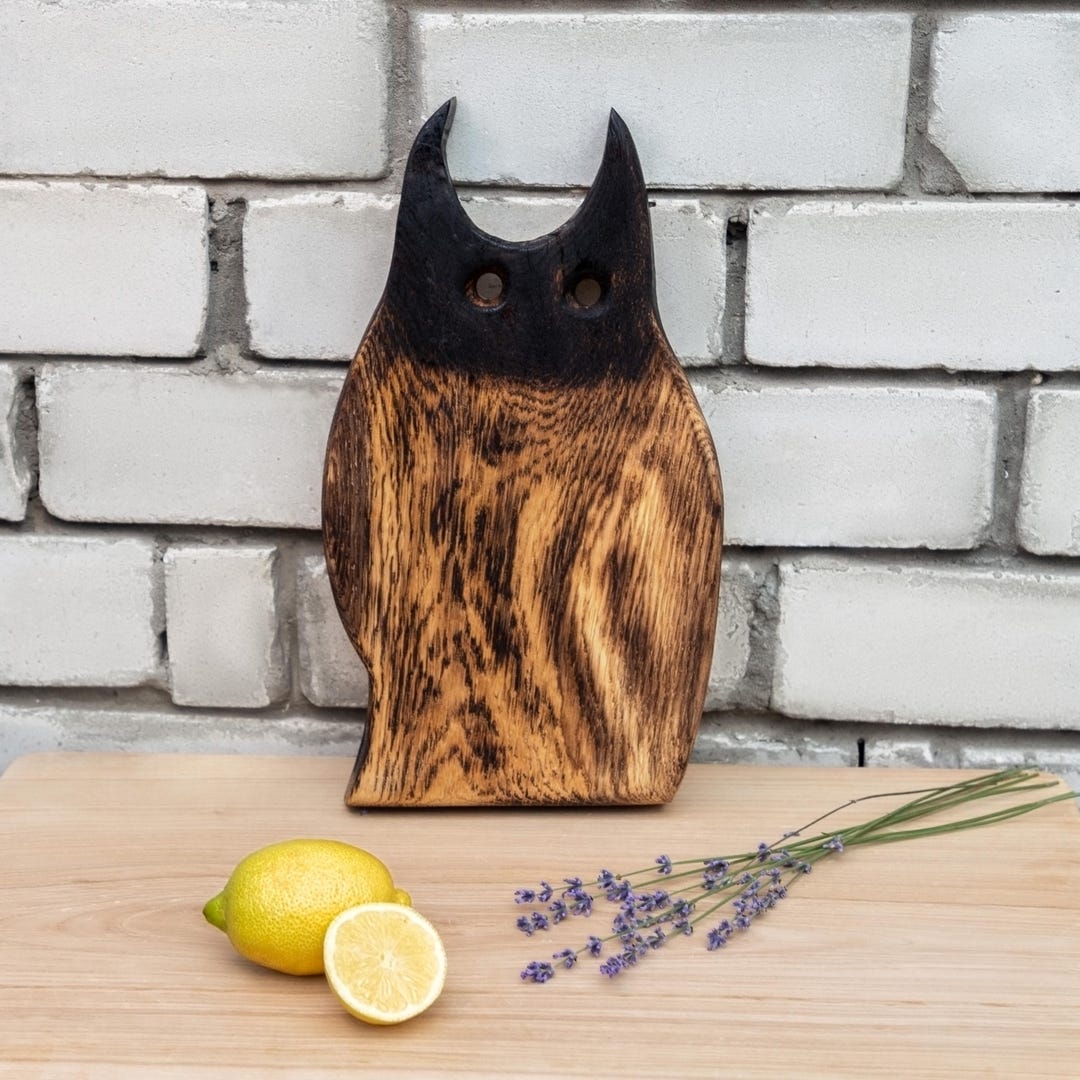 Wooden Owl: Serving Tray and Cutting Board / A Perfect New Year and ...