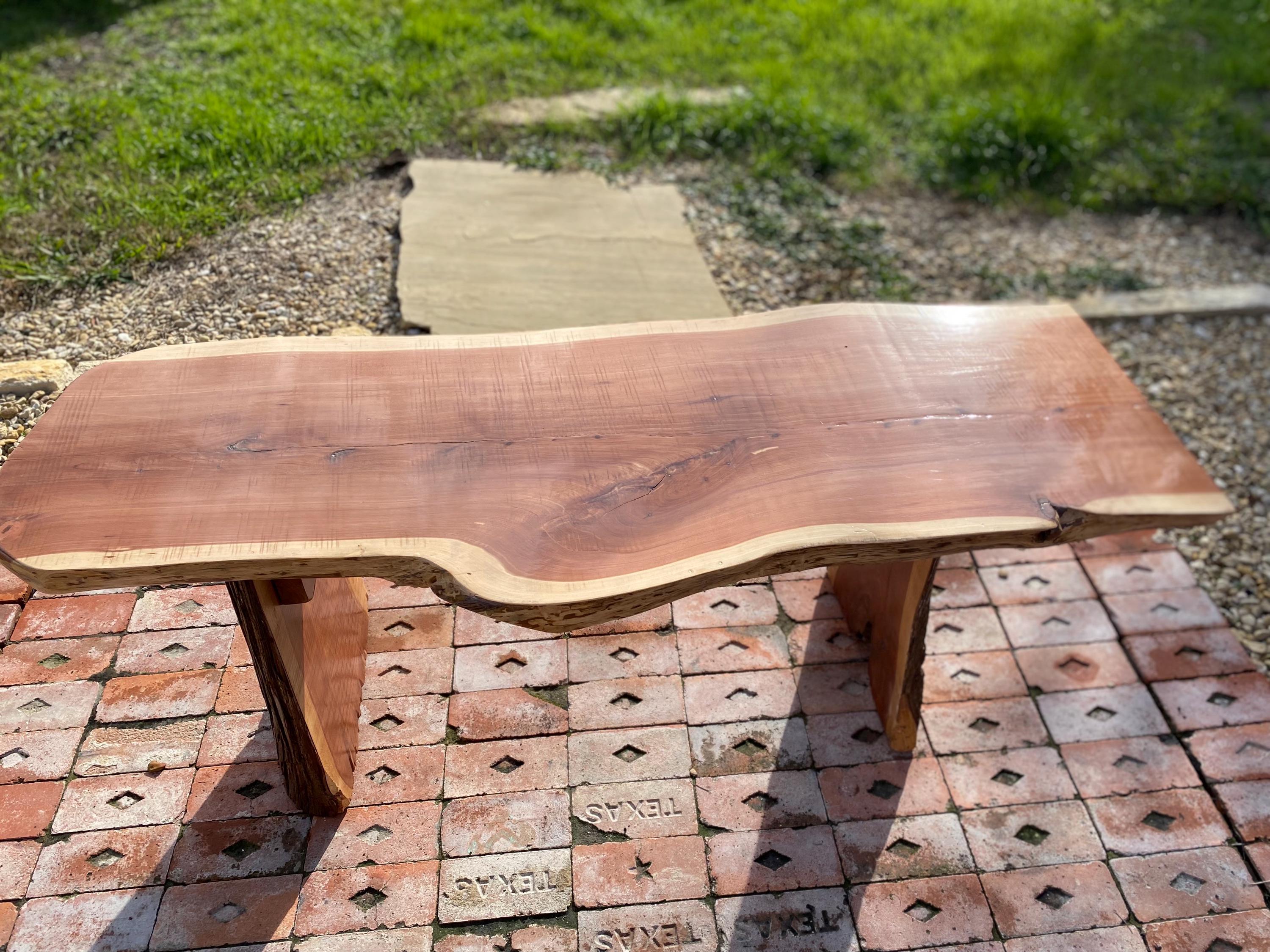 Rustic Handmade Cedar Bench - Etsy