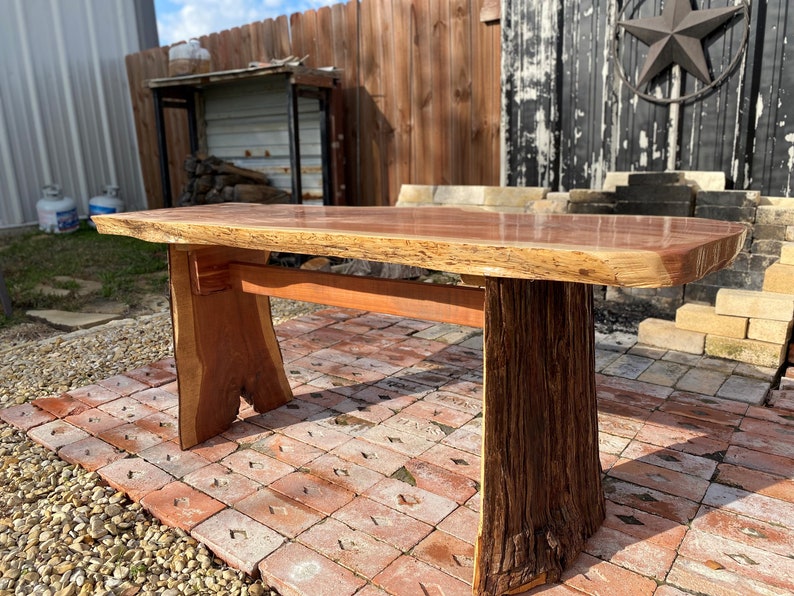 Rustic Handmade Cedar Bench - Etsy