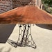 Cedar Table on Singer Sewing Machine Frame - Etsy