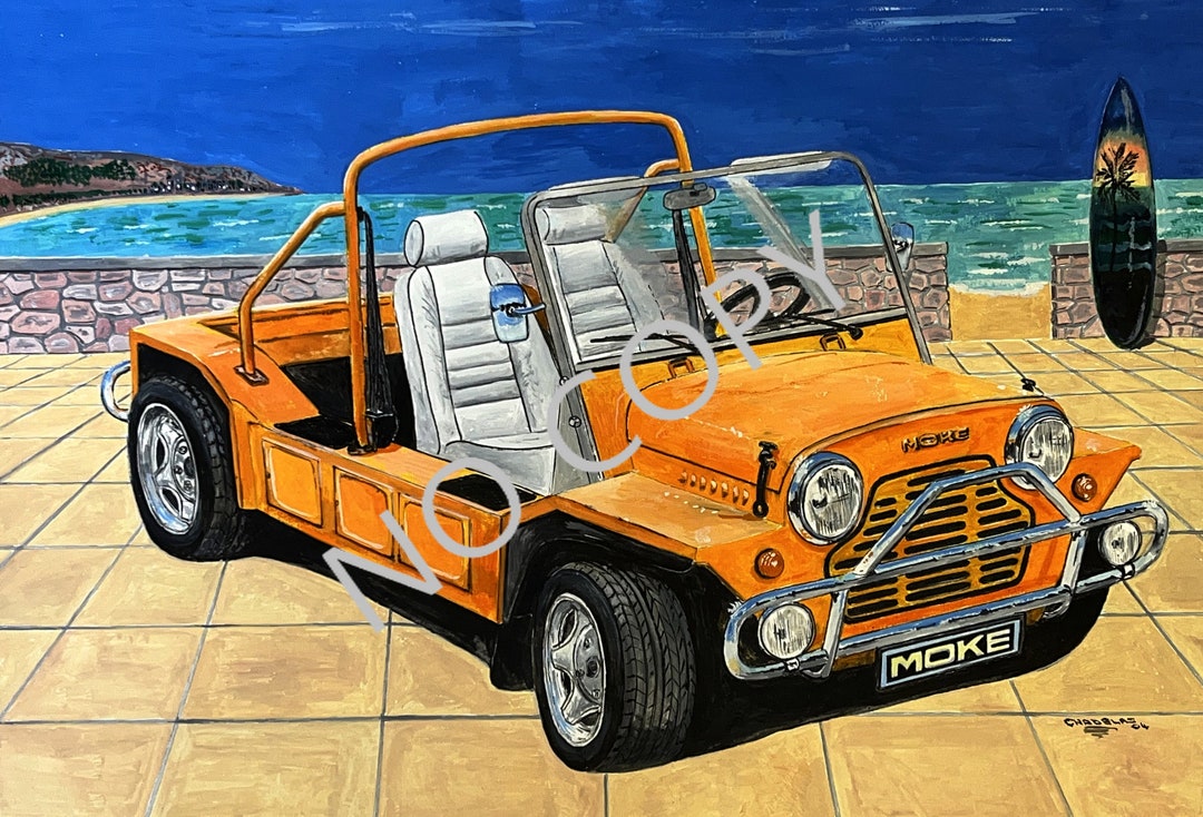 Mini Moke Drawing - Etsy