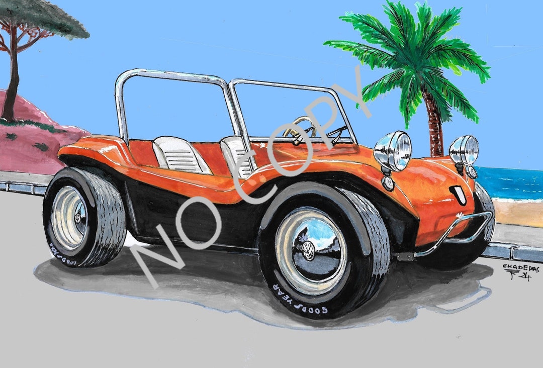 MANX BUGGY Drawing - Etsy