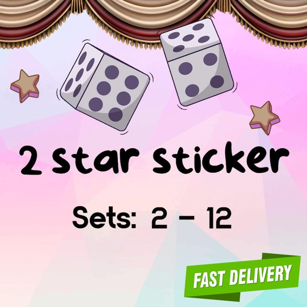 2 Star Sticker - (movie Night) | VERY FAST SEND - Etsy