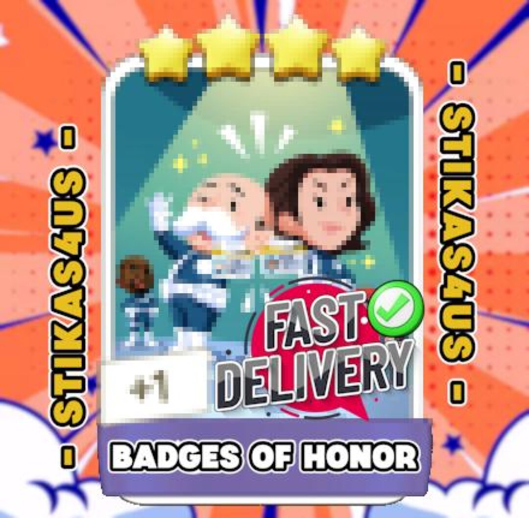 Badges of Honor 4 Star Sticker - Etsy