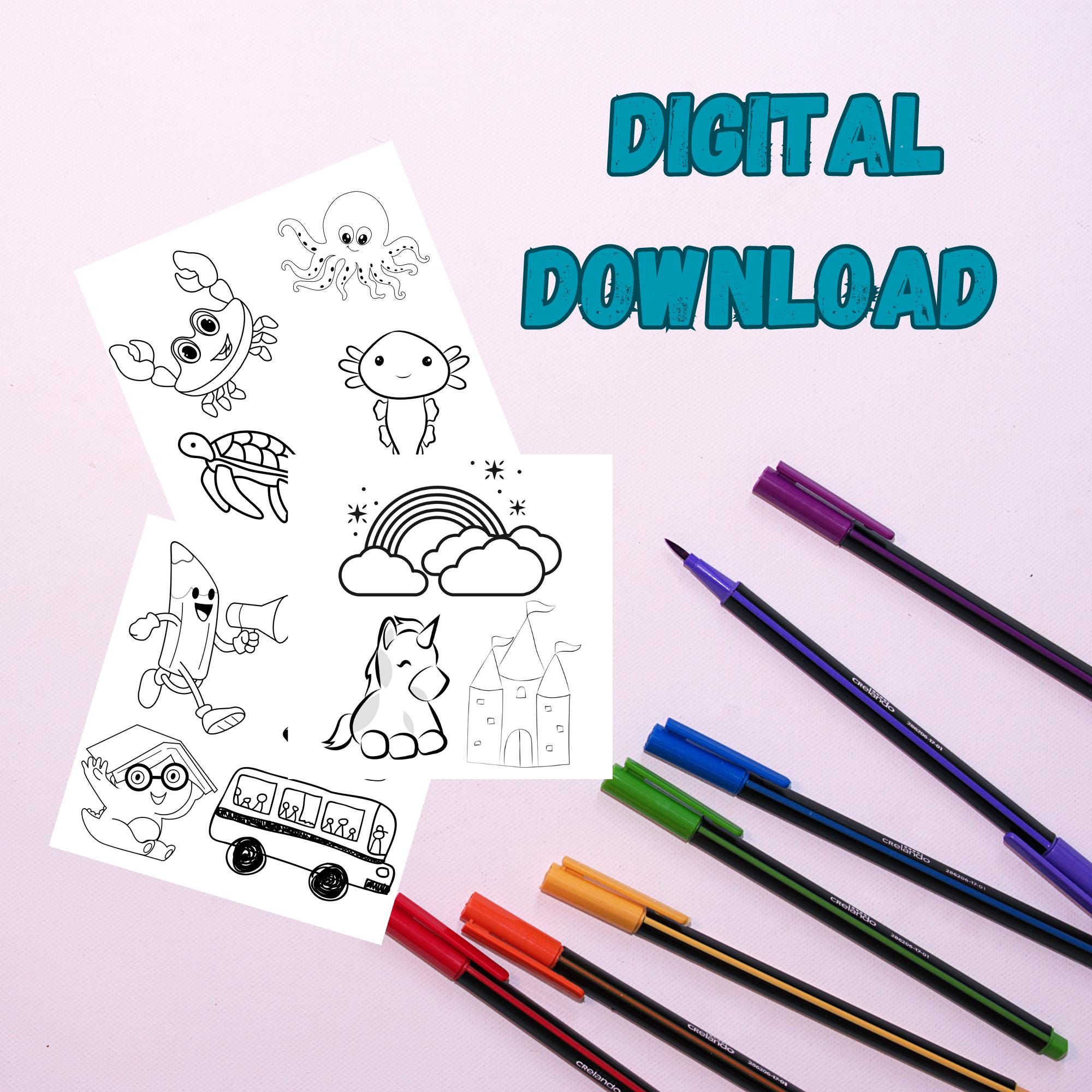 25 Coloring Pages for Kids, Kawaii Coloring Page, Printable Coloring ...