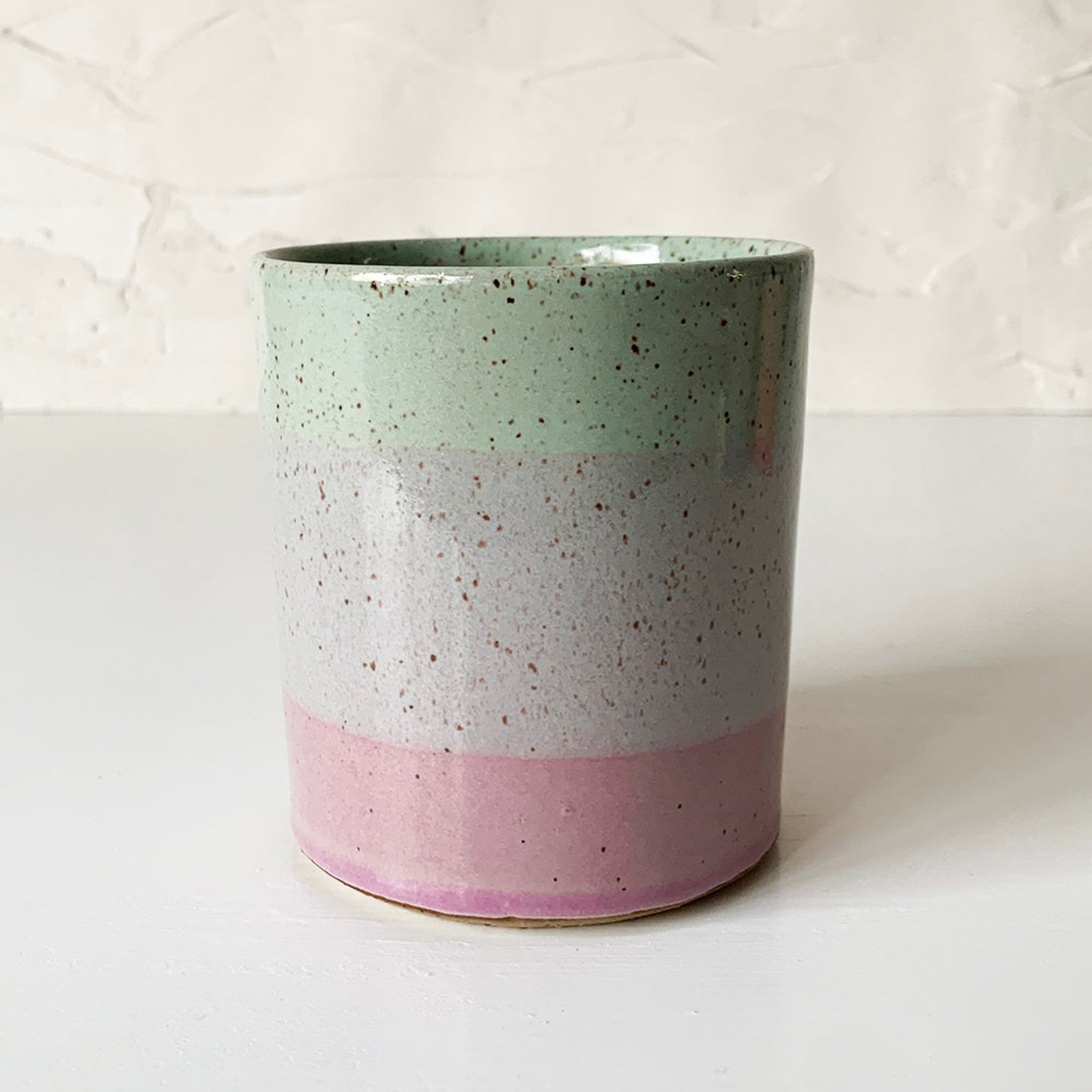 Handmade Stoneware Rocks Cup: Colorful Cocktail Cup - Etsy