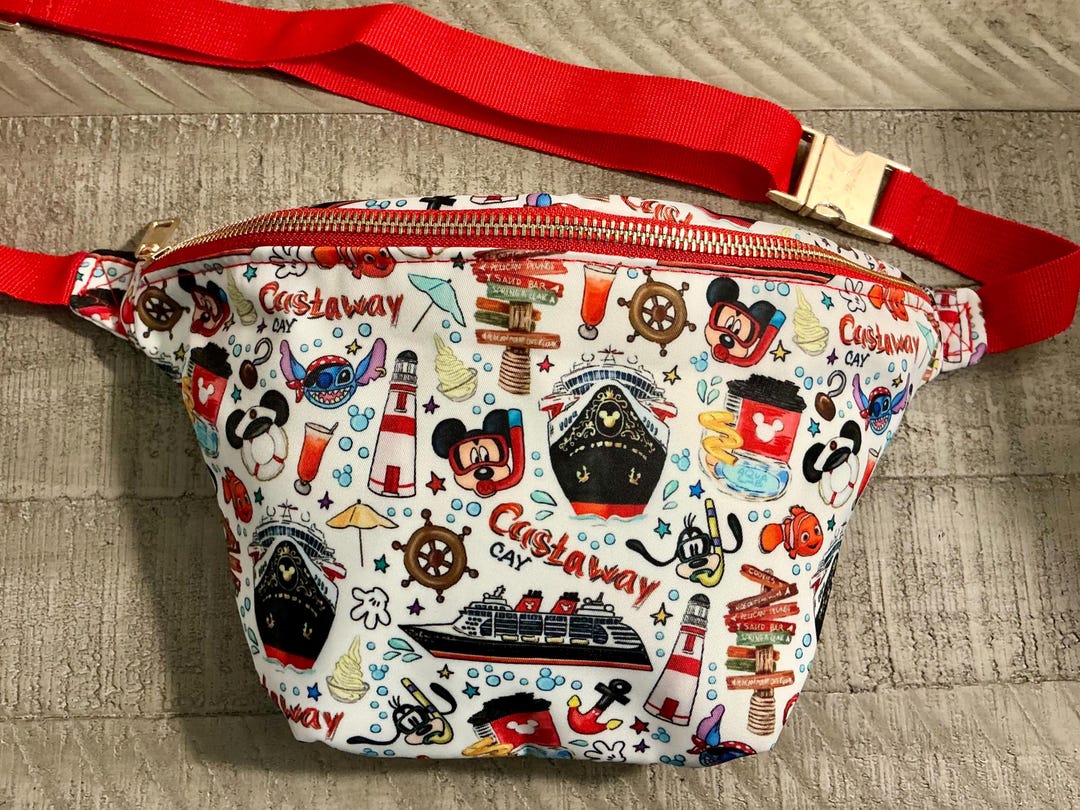 Castaway Cay Large Fanny Pack, Disney Park Bag, Mickey Fanny Pack ...