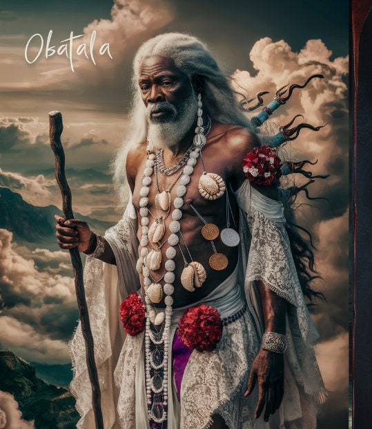Obatala Prayer Card - Etsy