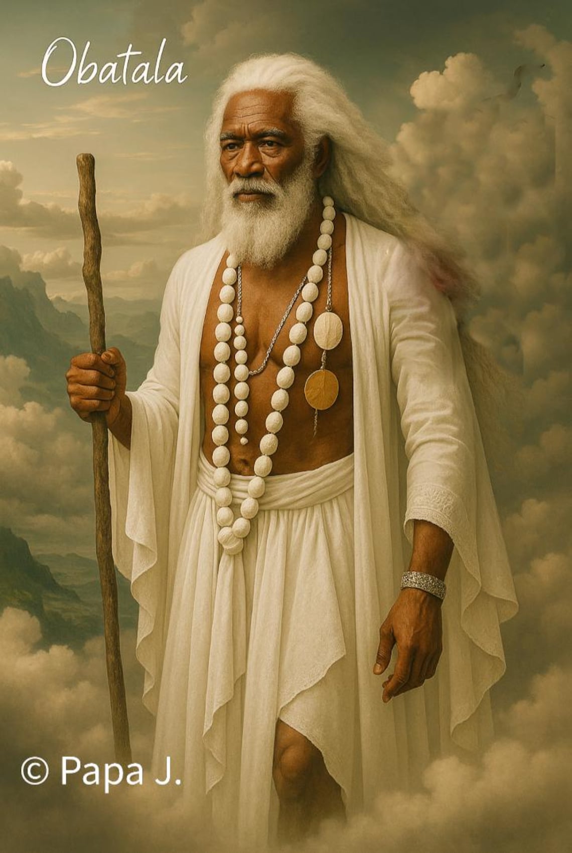 Obatala Prayer 2. Card Set - Etsy