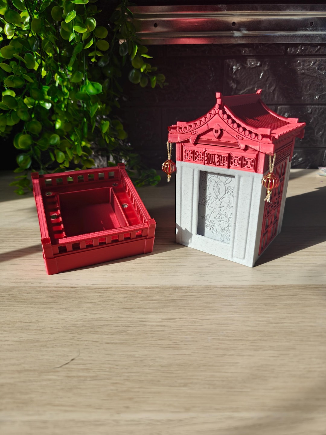 Pagoda China Deckbox - Inspired by Ahri - Riftbound - MTG - 70+ Cards ...