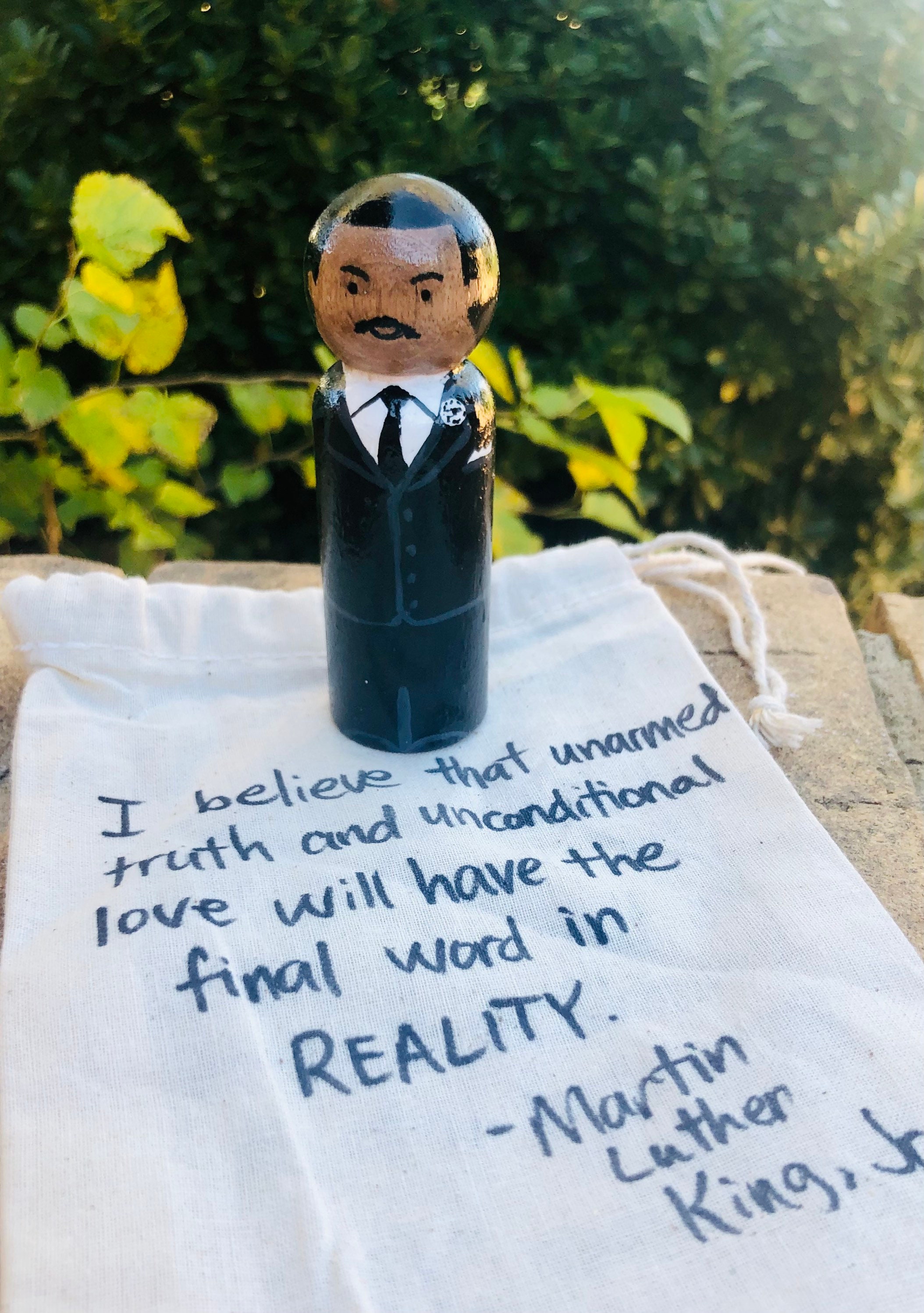 Martin Luther King Jr. Peg Doll - Etsy