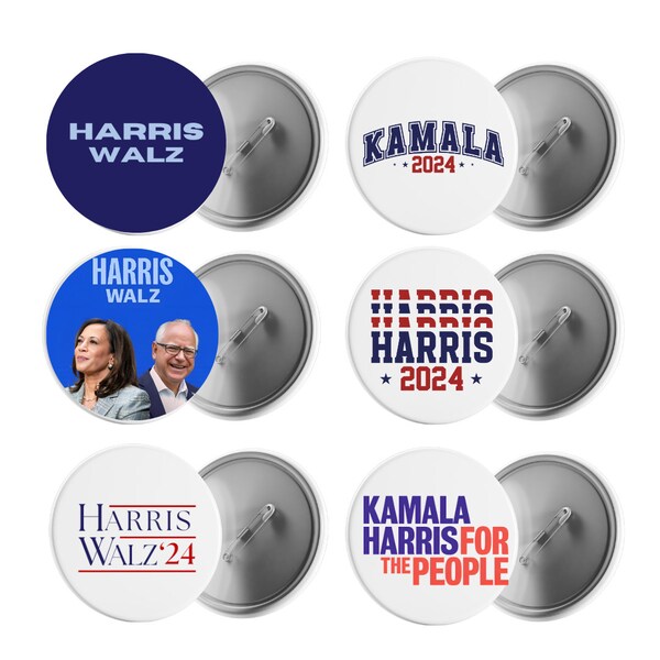 Harris Walz Buttons and Pins - Etsy