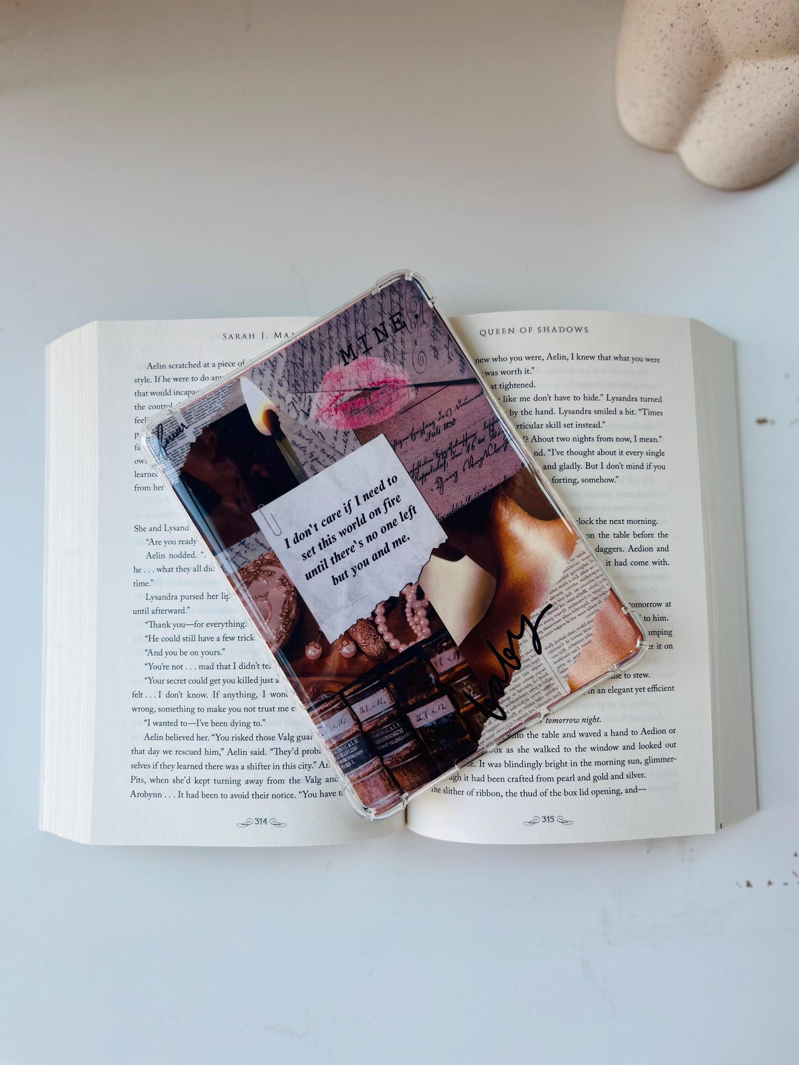 Pink Smut Kindle Insert | Dark Romance Collage Coquette Kindle Skin ...