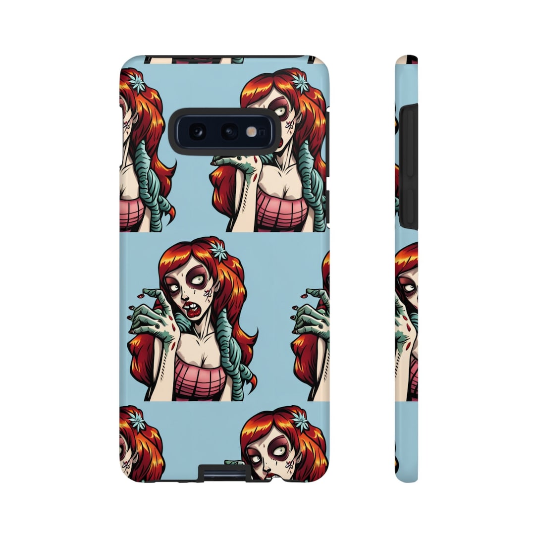 Zombie Girl Phone Case, Pinup Goth Emo Punk Zombies Monster Undead, for ...