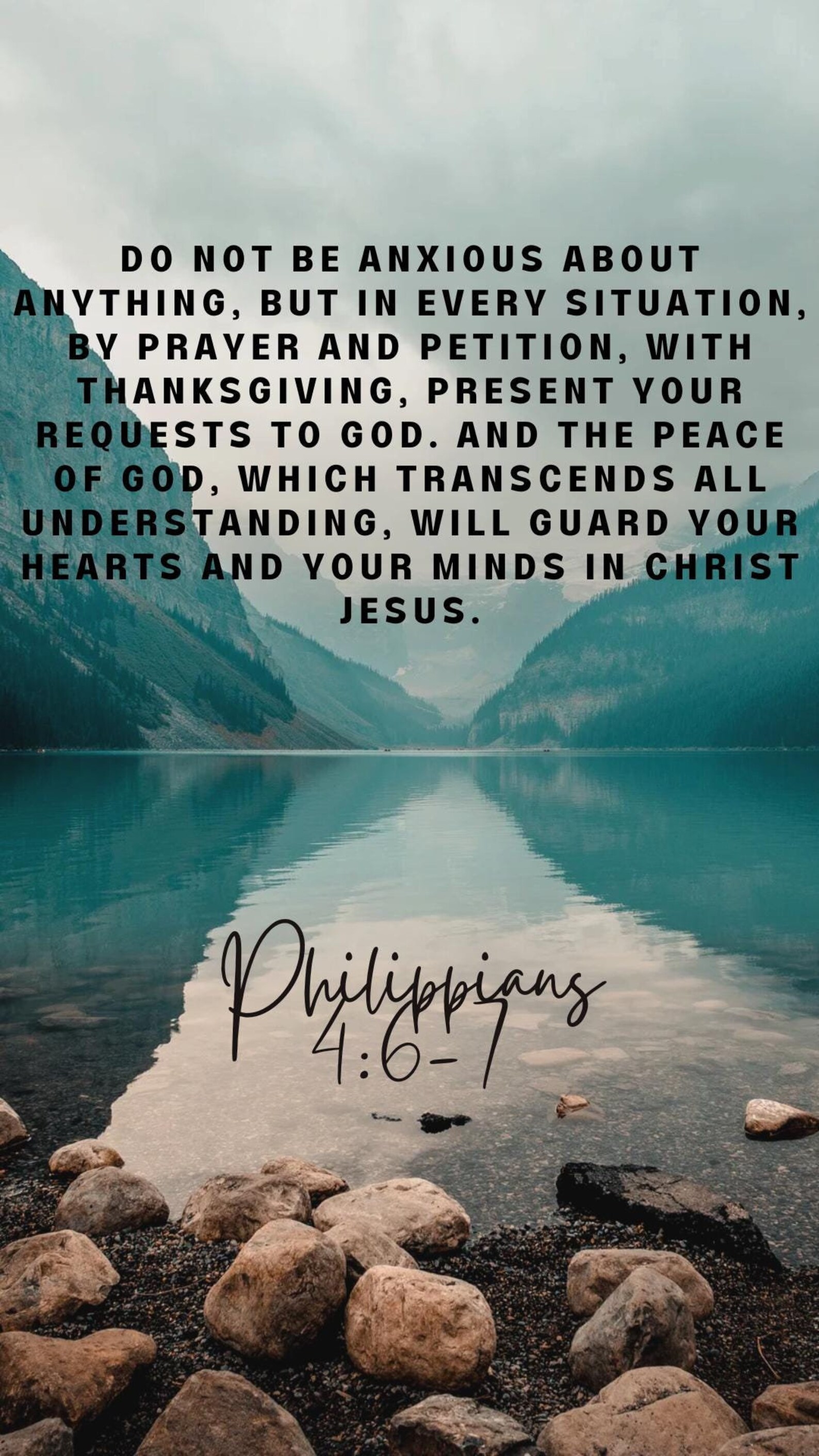 Philippians 4:6-7 Scripture Phone Wallpaper - Etsy
